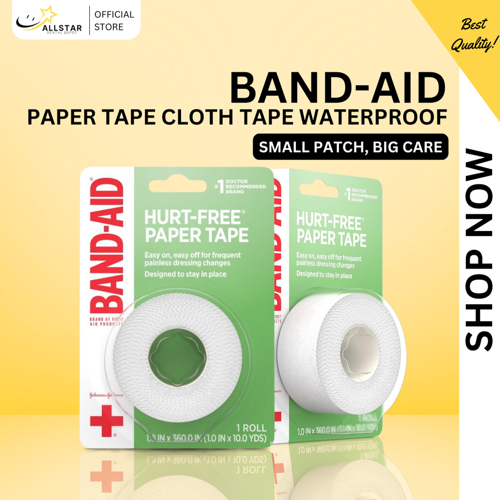 [Allstar] Band-aid Hurt-Free Paper Tape Cloth Tape Waterproof Tape ...