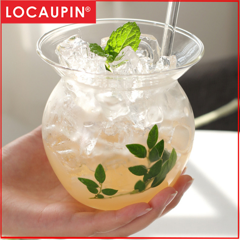 Locaupin Heat Resistant Healthy Glass Cups Water Glass Coffee Cups ...