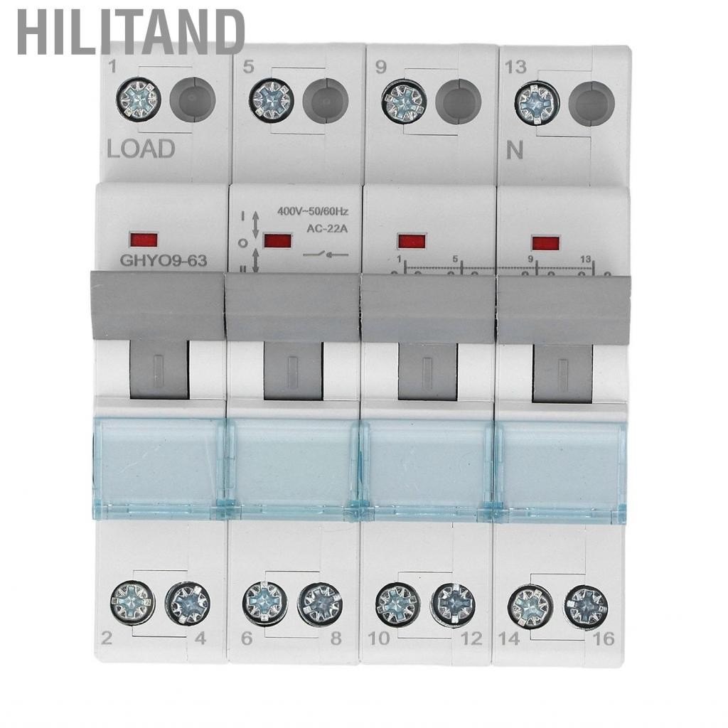 Hilitand Dual Power Manual Transfer Isolating Switch 4P 63A DIN Rail ...