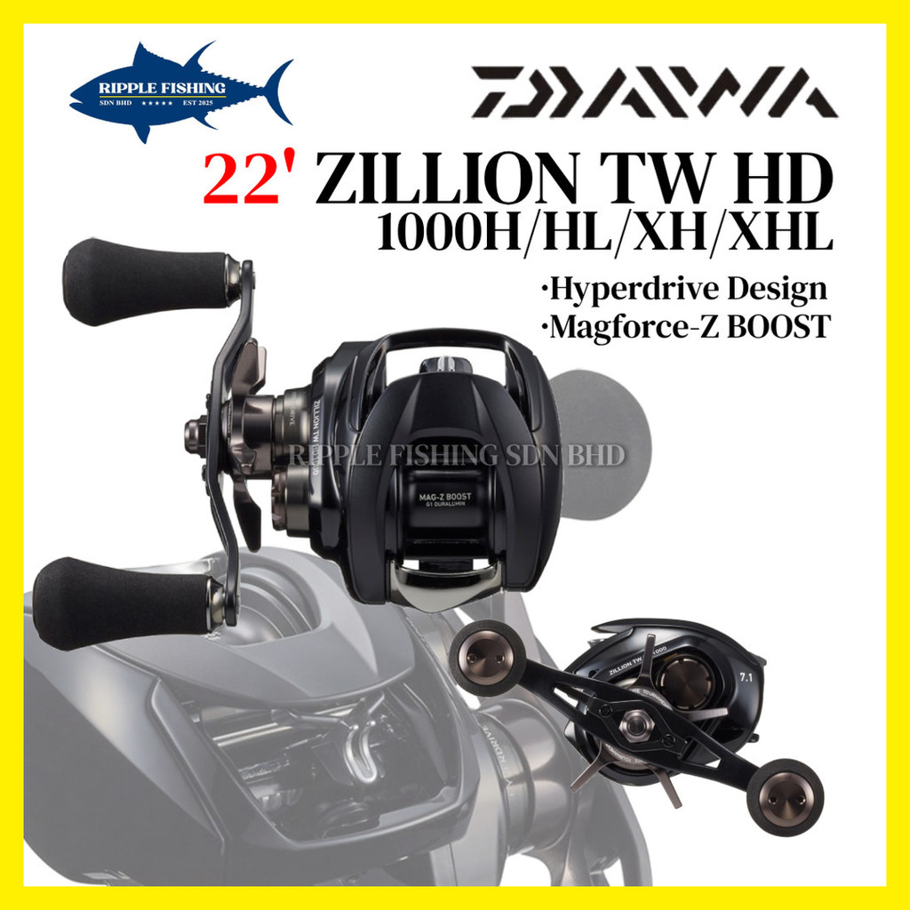 22 NEW DAIWA ZILLION TW HD 1000XHL 1000HL 1000XH Left Right Baitcasting ...