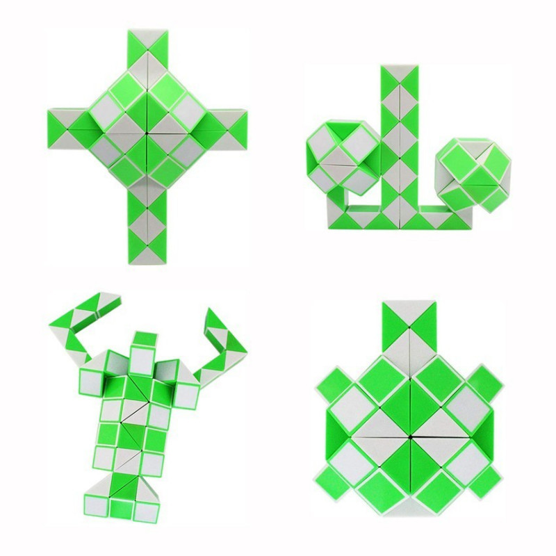 QiYi Magic Snake 24/36/48/60/72 Blocks Variety Magic Ruler Cube Puzzle ...