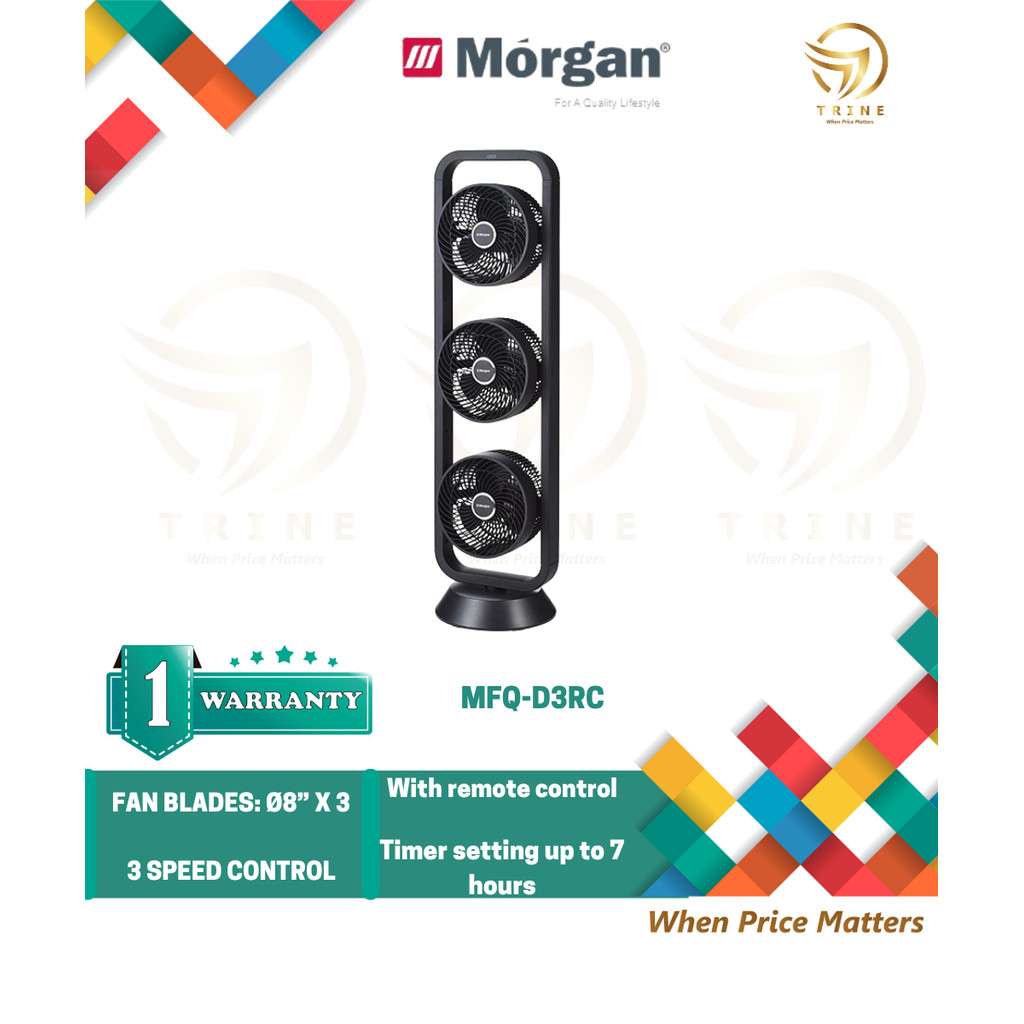 MORGAN AIR CIRCULATION FAN/KIPAS BERDIRI WITH REMOTE CONTROL & TIMER (3 ...