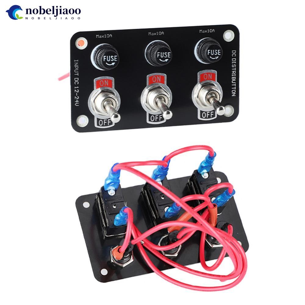 NOBELJIAOO 3 Gang/6 Gang Toggle Switch Panel On/Off Rocker Toggle ...
