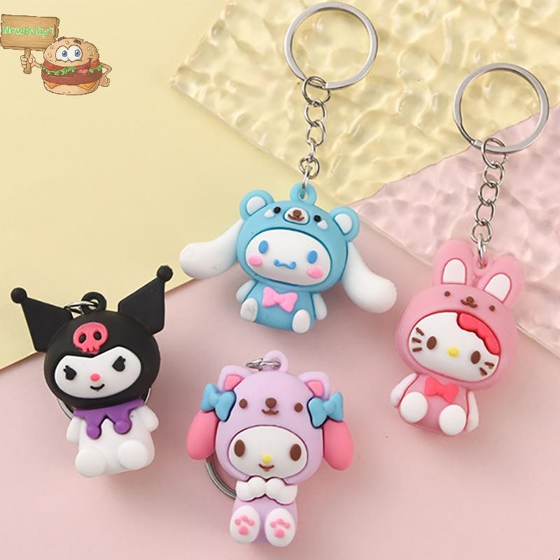 NB Sanrio Keychain Cute Animated Cartoon Kuromi Melody Cinnamoroll ...