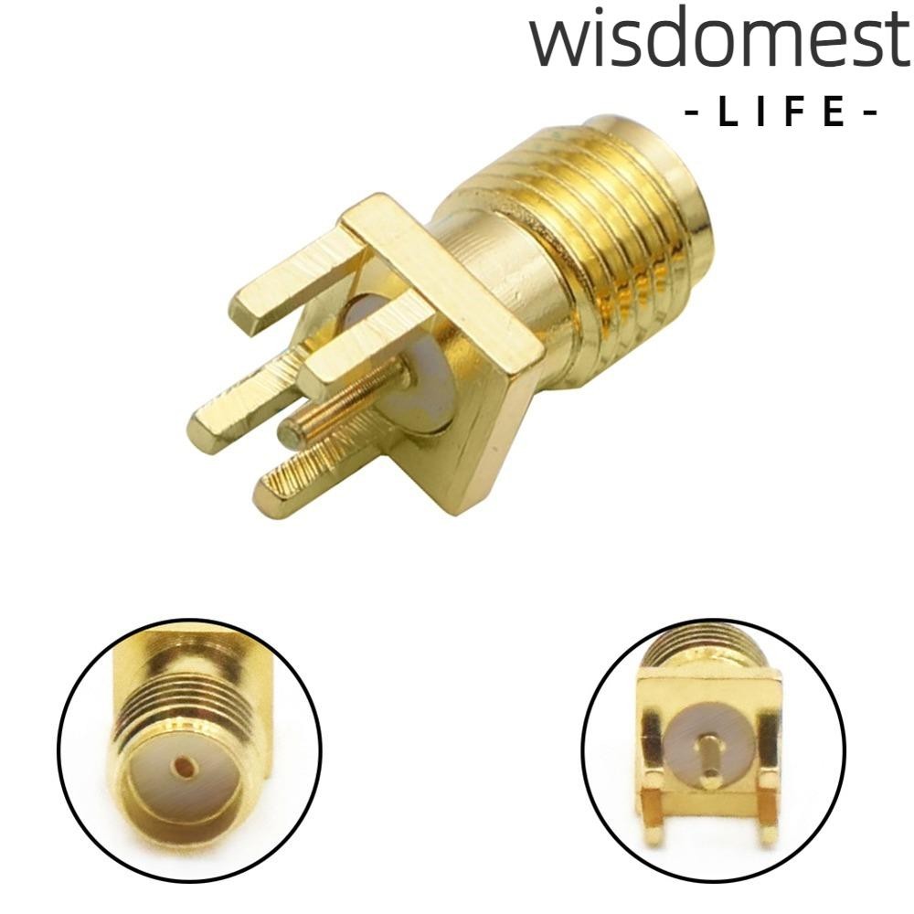 WISDOMEST1 PCB Straight RF Connector Adapter, 1.6mm Solder Edge High ...