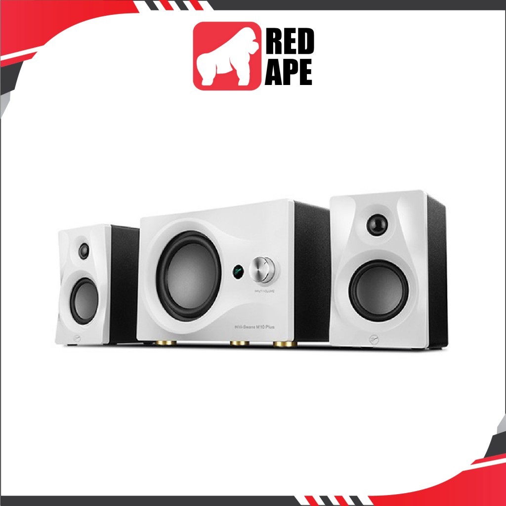 HiVi Swans M10 Plus, Bookshelf Speaker System: 2.1 Bluetooth with ...