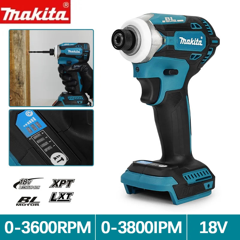 Makita DTD171 Brushless Impact Driver Rechargeable Screwdriver Drills Cordless Power Tools 18V ...