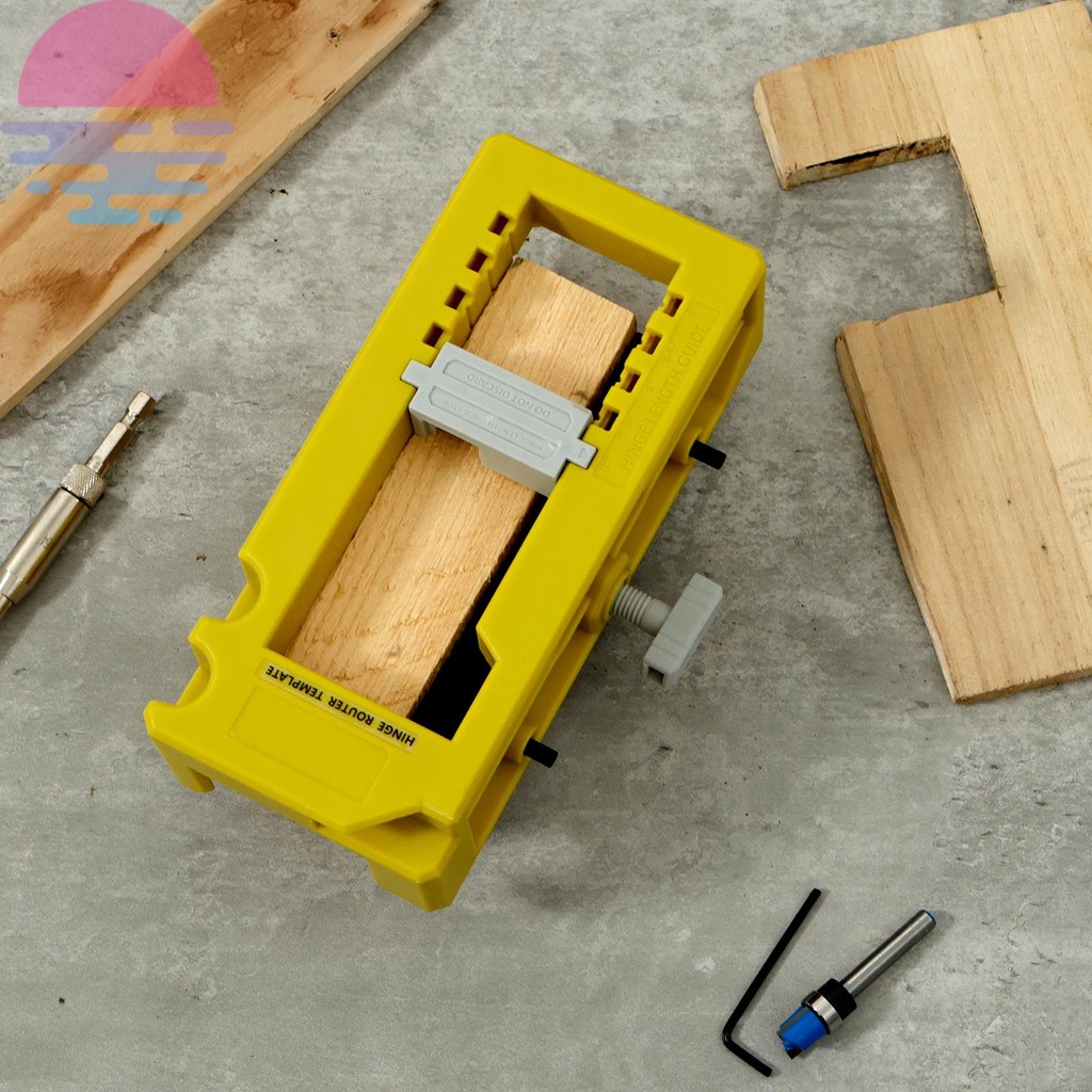 Door Hinge Mortise Jig Kit Sturdy Door Hinge Router Template Cabinet ...