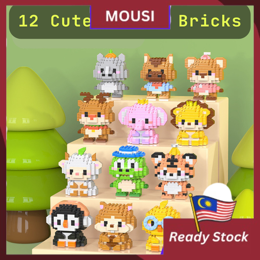 Lele Brother Building Block Nano Bricks Cute Animal design Binatang ...
