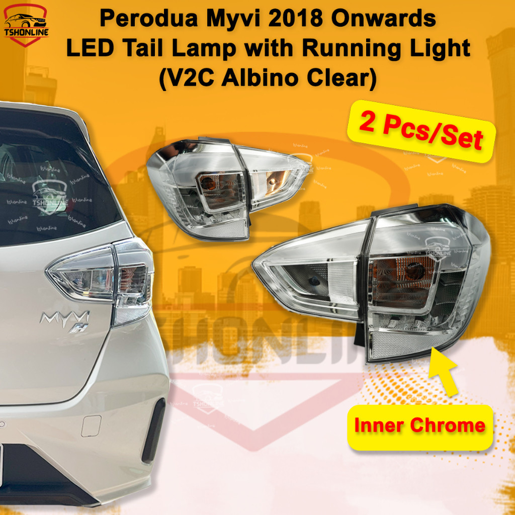 Perodua Myvi Tail Lamp 2018-2023 G3 Myvi Tail Lamp V2 (Albino Clear ...