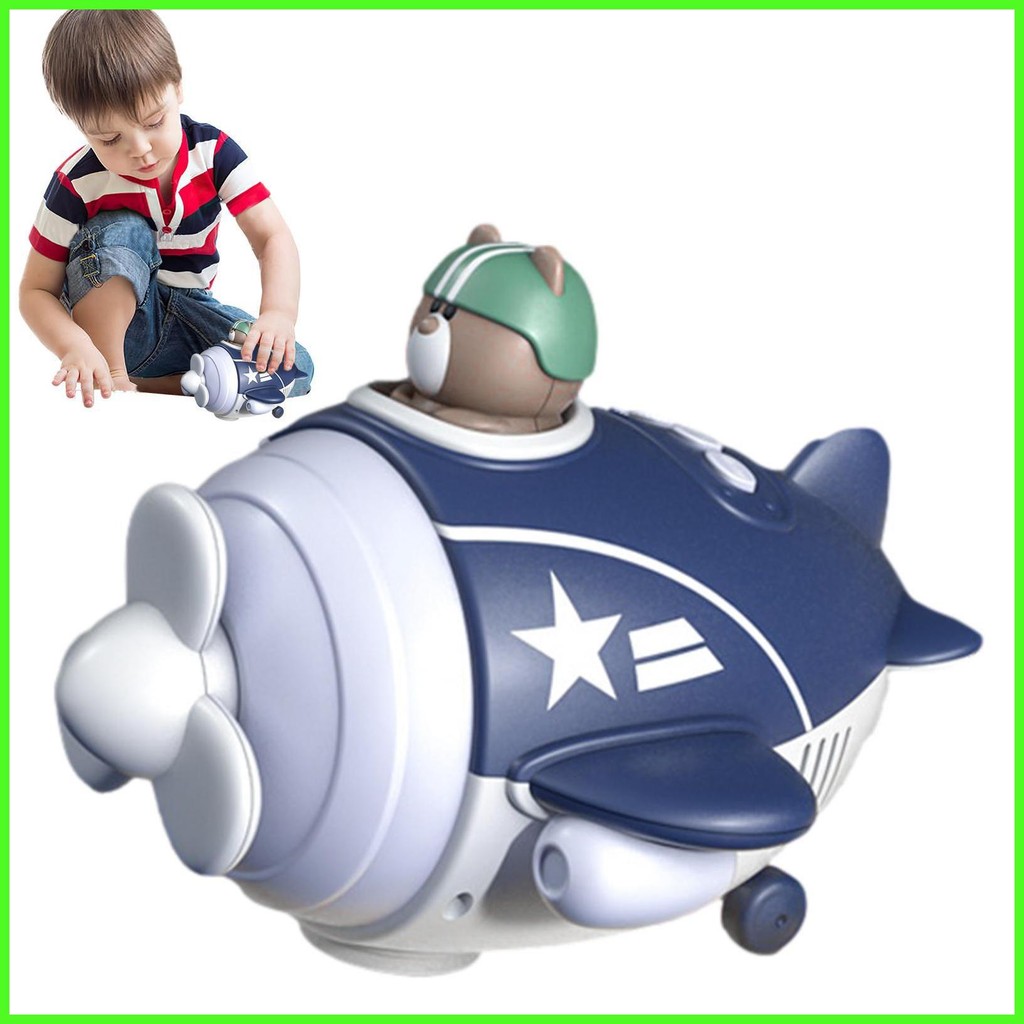Toy Plane with Sound Cartoon Electric Toy Plane with Music Cute Funny ...