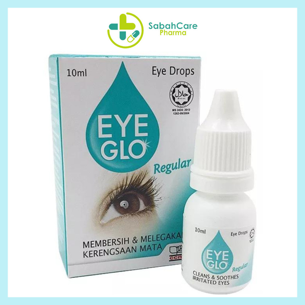 SABAHCARE EYE GLO REGULAR EYE DROPS 10ML (GREEN) EXP DATE: 12/26 ...