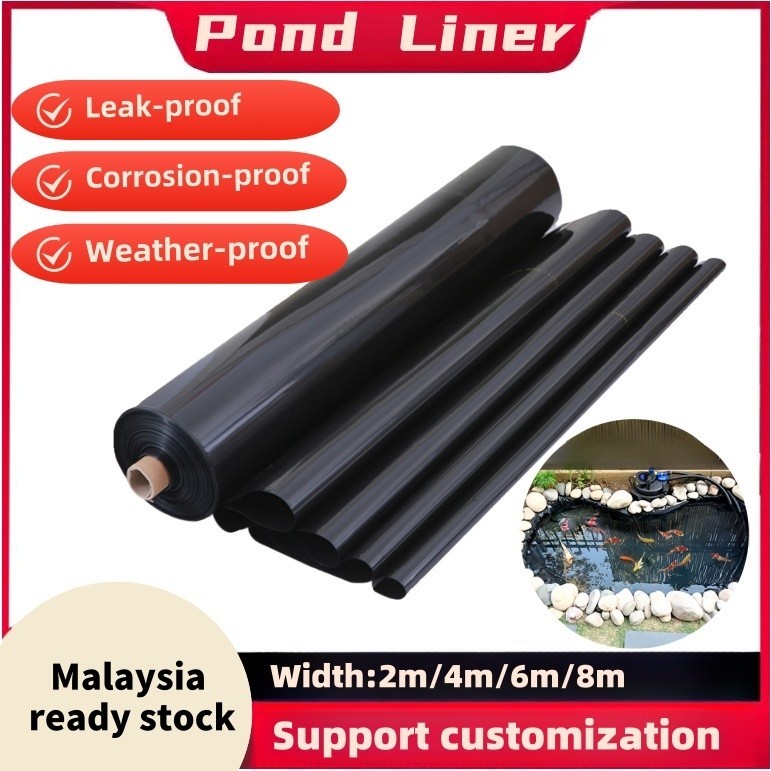 2/4/6/8m Thickening Fish Pond Plastic Hdpe Pond Liner Geomembrane ...