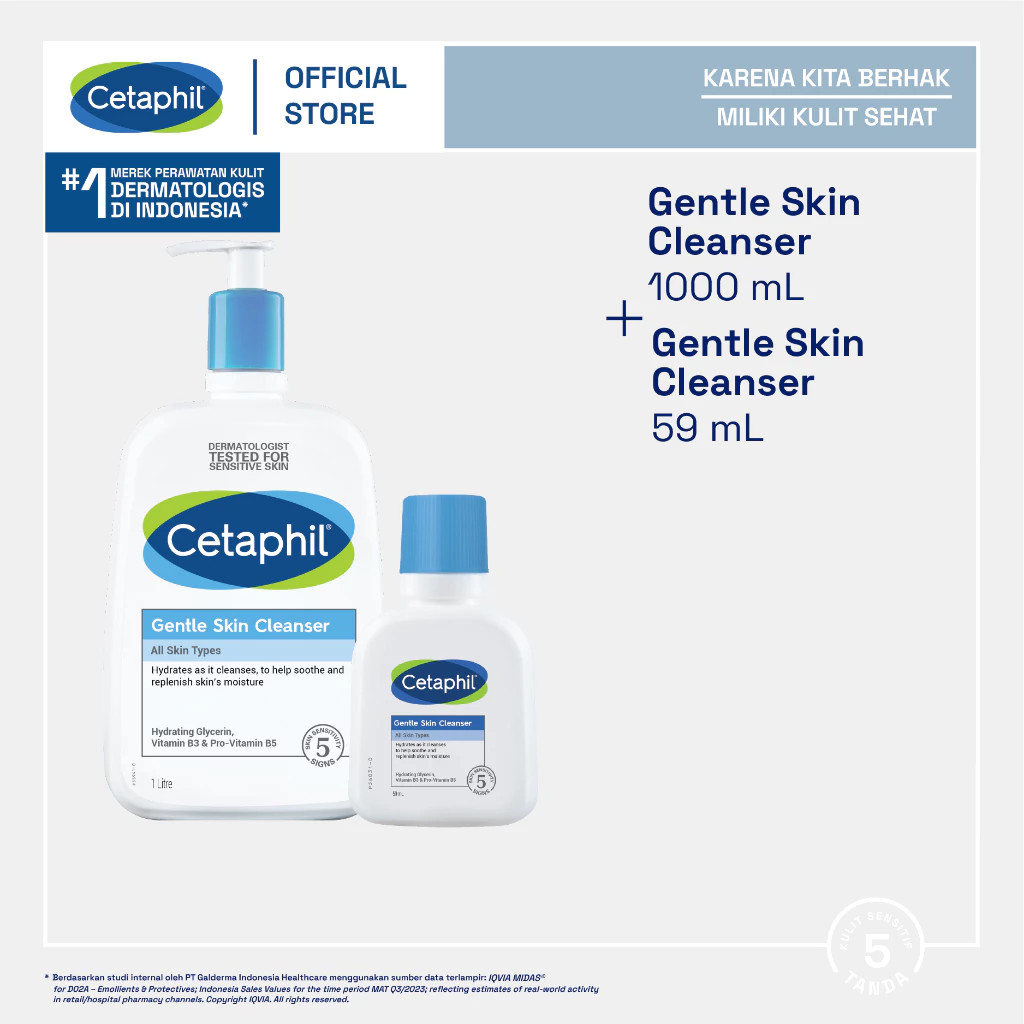 new pack CETAPHIL Gentle Skin Cleanser 500ML Twin Pack Hydrating Face ...