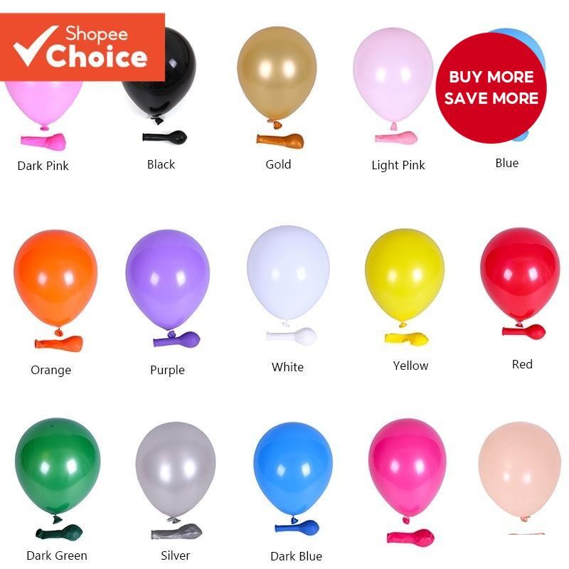 30PCS 5 INCH Matte Latex Balloon Birthday Party Wedding Anniversary ...