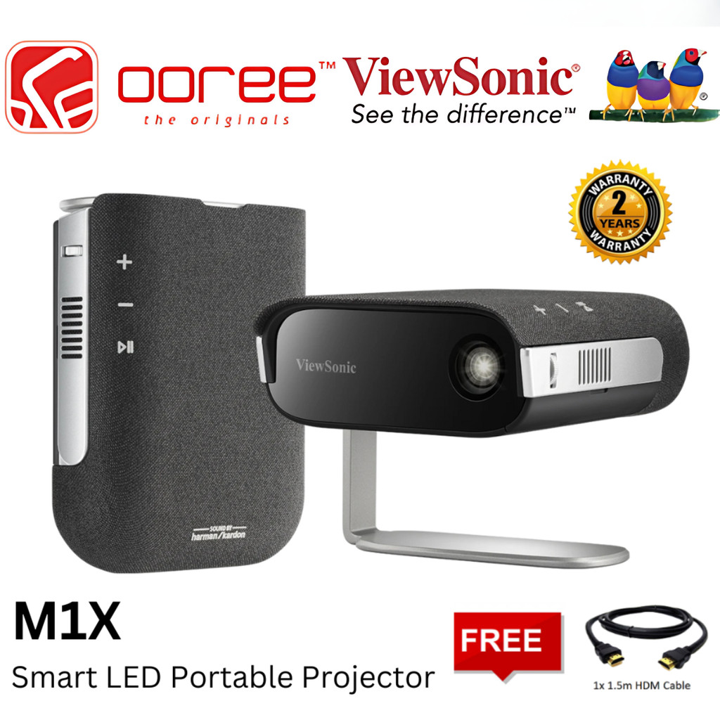 VIEWSONIC M1X SMART 360 LED LUMENS WXGA (854X480) / M1+ G2 PORTABLE ...