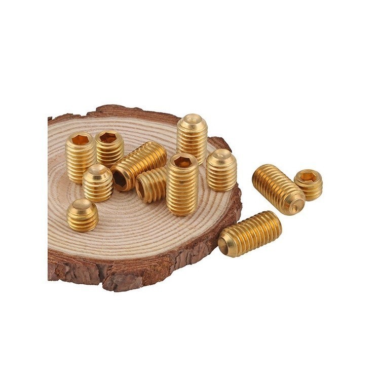M6 M8 Brass Hex Hexagon Socket Cup Point Set Screw Copper Allen ...