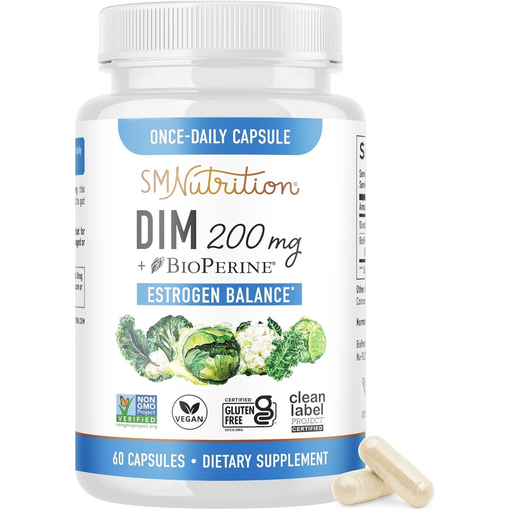 DIM Supplement 200mg |Men Women Use Erythritin Balance |Hormones Acne ...