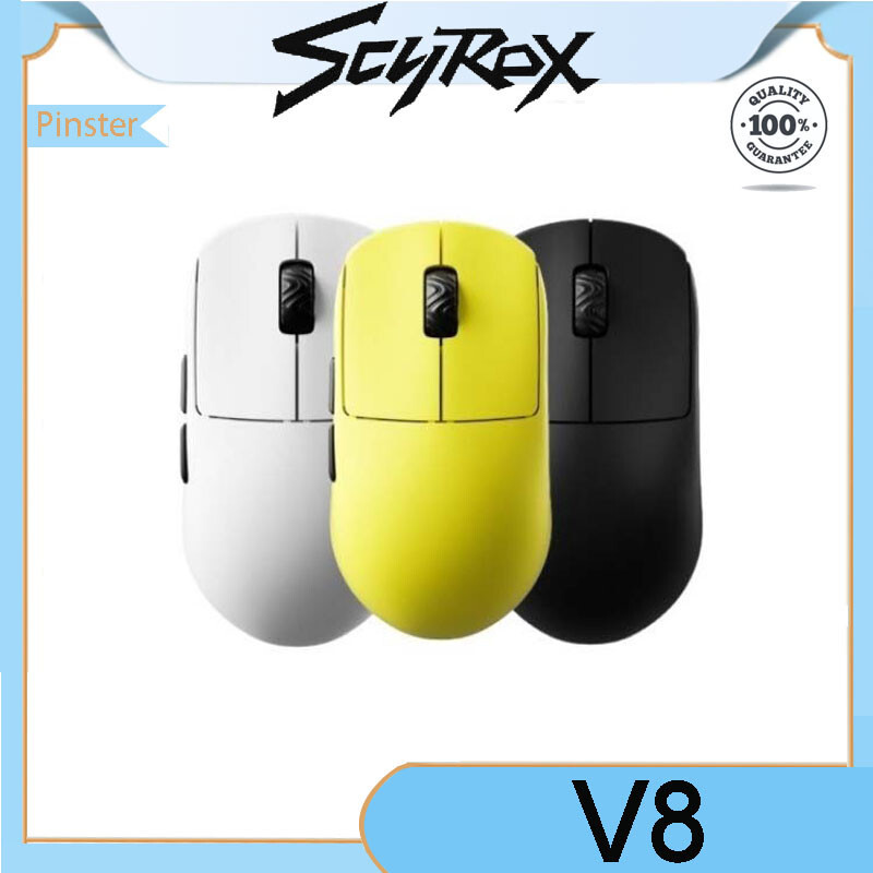 SCYROX V8 pore free ultra lightweight wireless gaming mouse pixart 3950 ...
