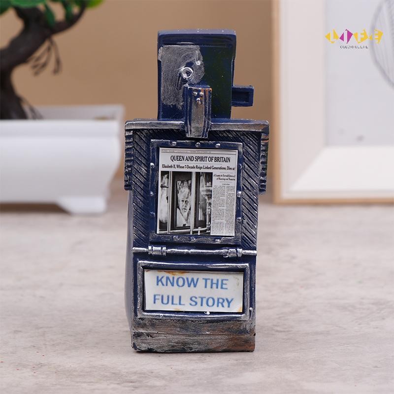colorfullife Miniature American Payphone In 1:12 Scale,Mini Vintage ...