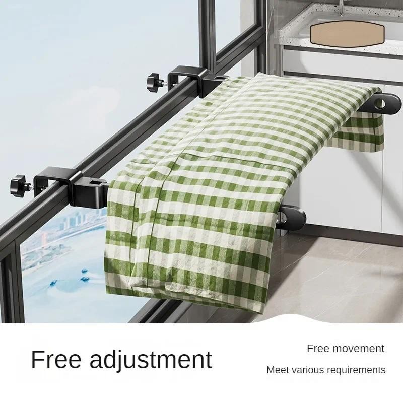 (Ready Stock)Adjustable Window Clothes Drying Rack, Foldable Window ...