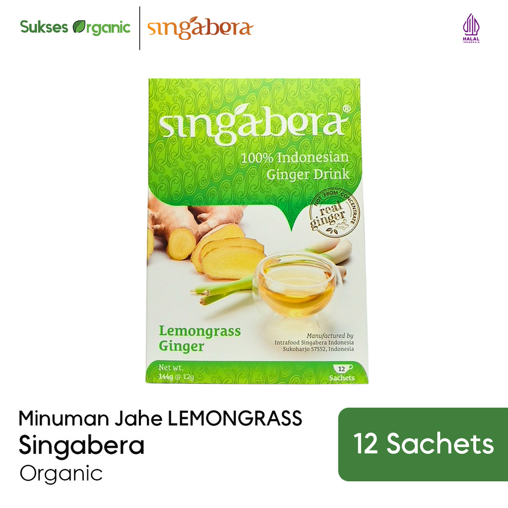 Singabera LEMONGRASS Ginger Drink 12 Sachets | Shopee Malaysia