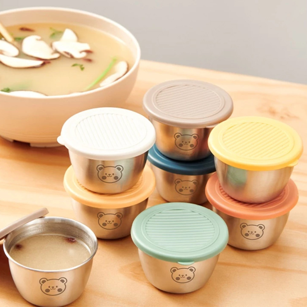304 Stainless Steel Leakproof Box With Silicone Lid Little Bear ...