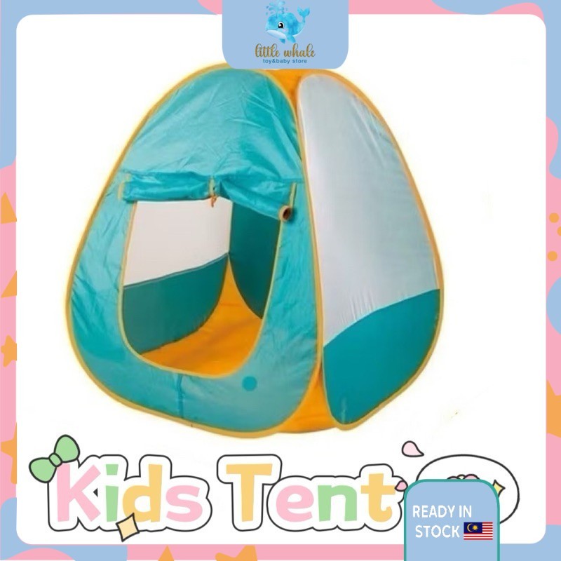 🐳Kids Green Tent Children Play Single Pop Up Tent Indoor Outdoor Ball ...
