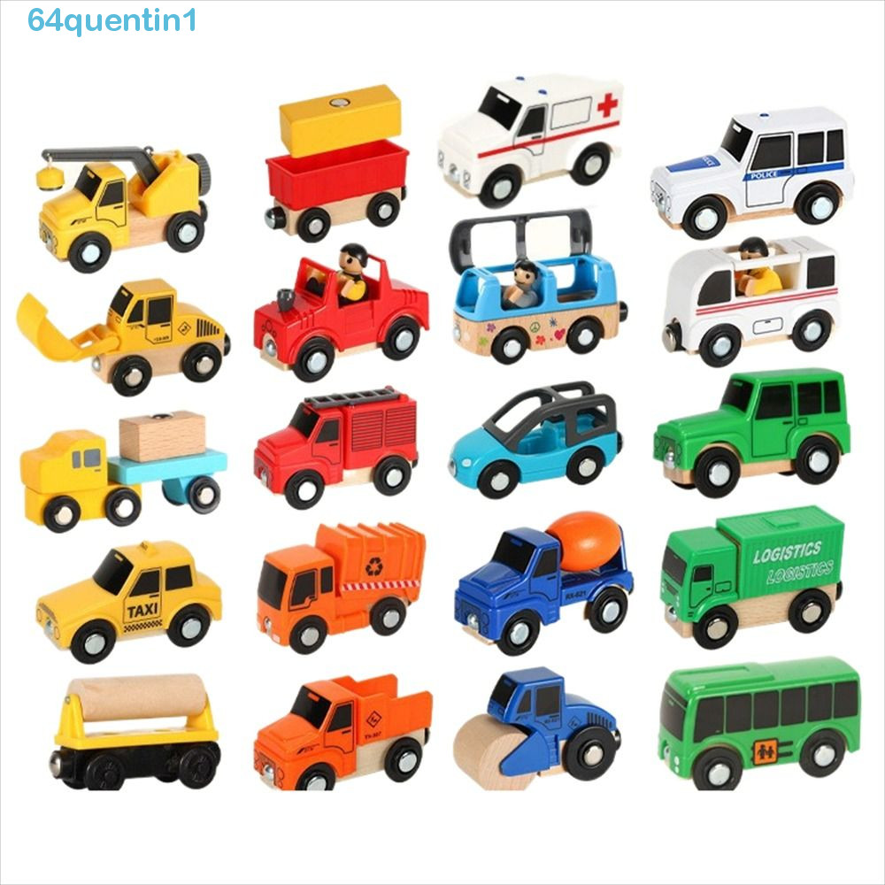 QUENTIN1 Magnetic Train Toys, Locomotive Toy Vehicles Track Railway ...