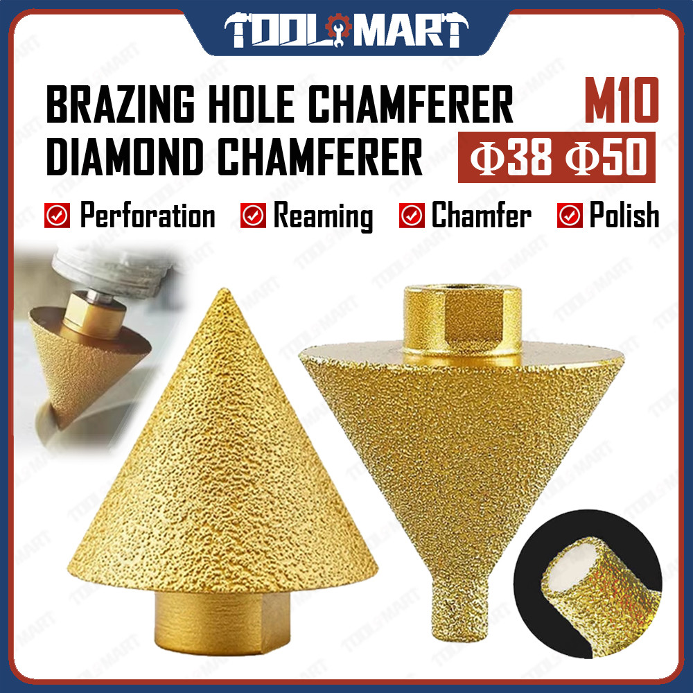 M10 Thread 38/50mm Diamond Chamfer, Milling Bit, Chamfer Finger Hole ...