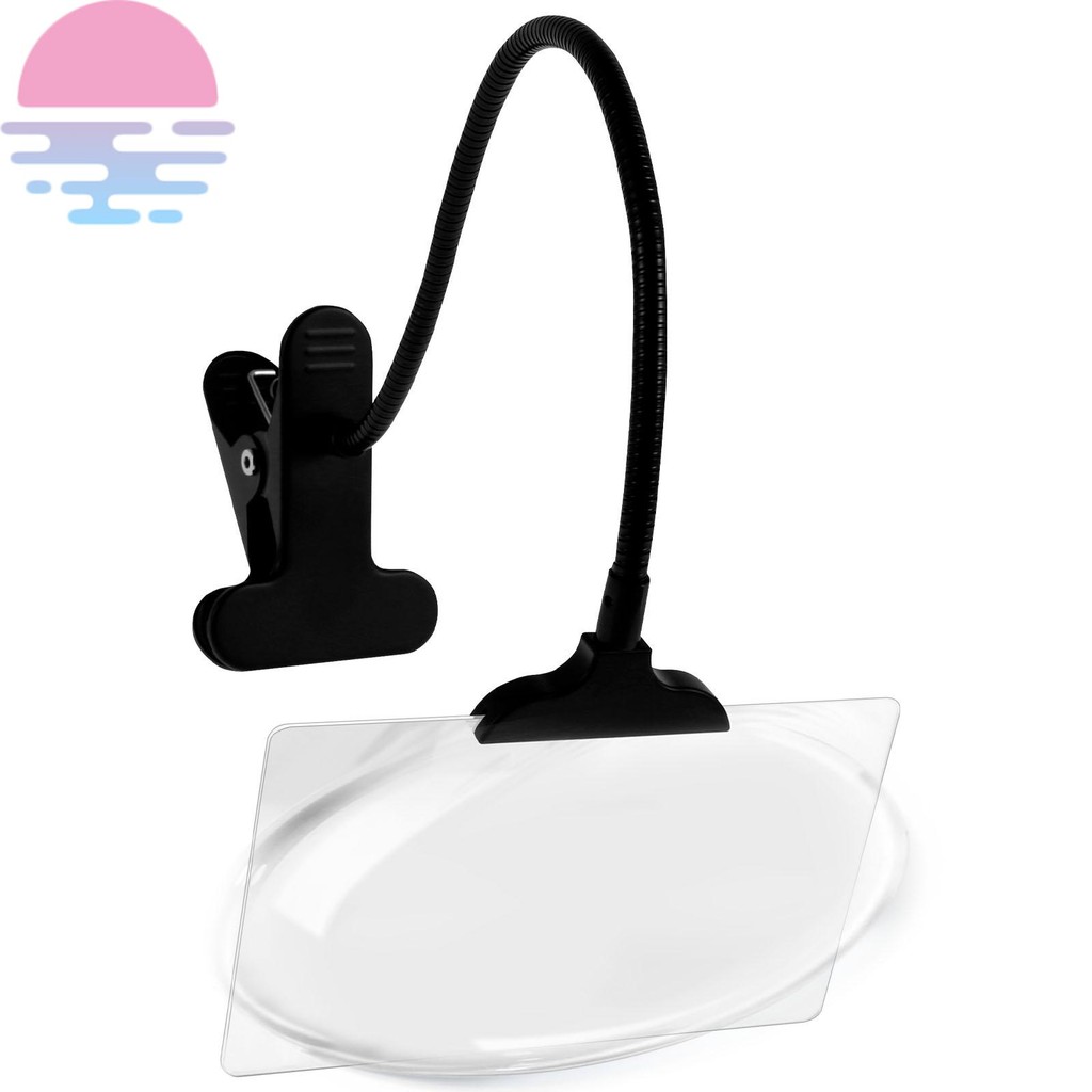 5X Magnifying Glass with Clip Adjustable Flexible Neck Clip On ...