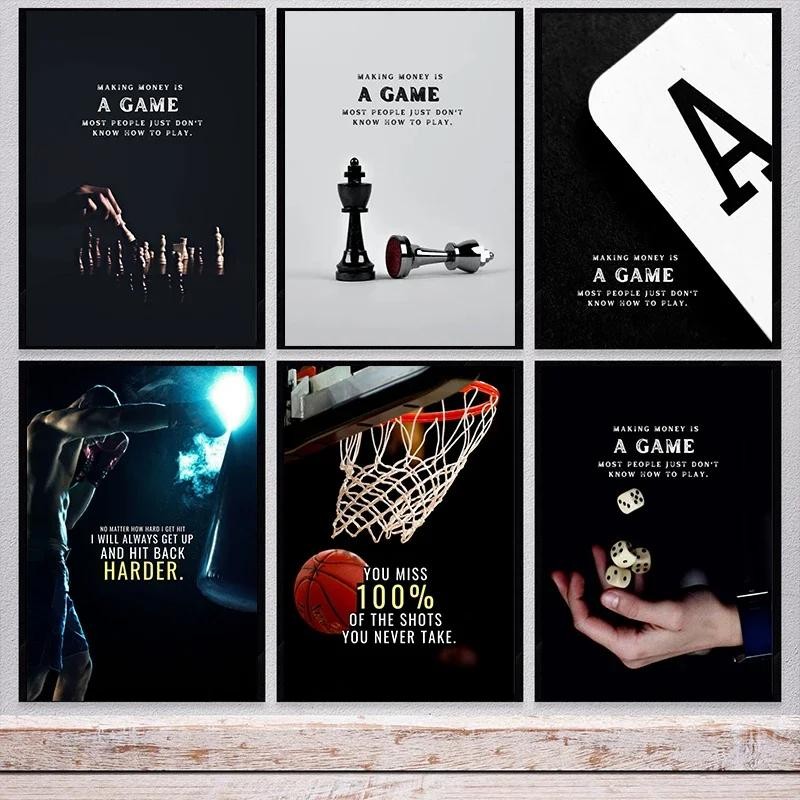Poster Kata-Kata Kejayaan Jutawan - Cetakan Kanvas Inspirasi untuk ...