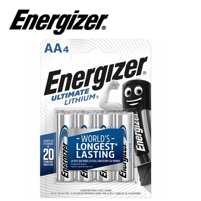 4PCS GENUINE Energizer Ultimate Lithium AA Battery 1.5V - L91BP4 ...