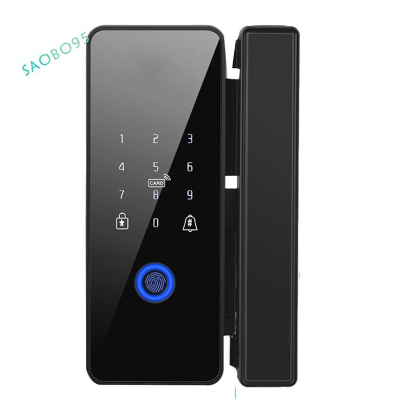 Waterproof Tuya Wifi Smart Door Lock Fingerprint Electronic Rim Lock ...