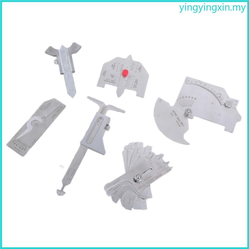 YIN 6pcs Welding Measurement Tool Set Welding Inspection Gauges Set ...
