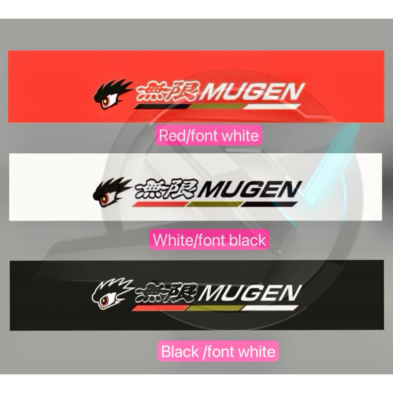 (Ready Stock) S1470# Honda Mugen Power Commander Eye Car windshield ...