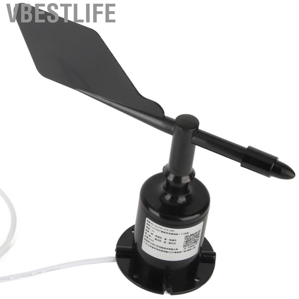 VBESTLIFE Wind Speed Sensor 360 Degree Transmitter Transducer ...