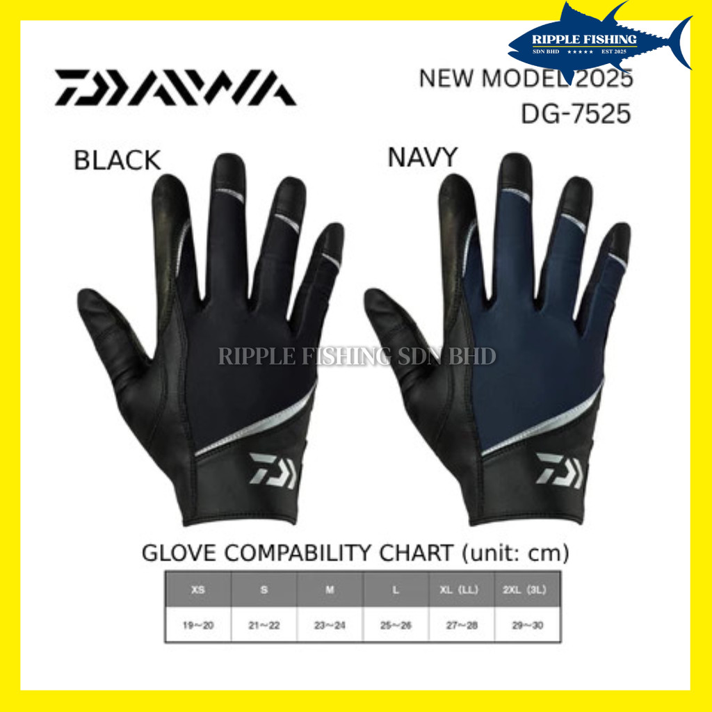 DAIWA 25 DG-7525 JIGGING FISHING GLOVE | Shopee Malaysia