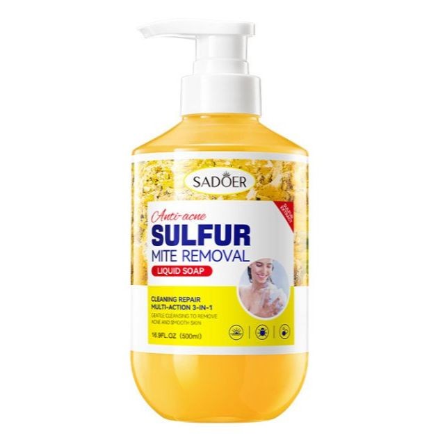SADOER Sabun Cecair Sulfur Anti-Jerawat – Penanggal Hama, Pembersih ...