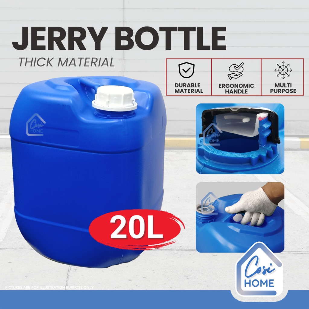 Tong Air 20L Botol HDPE Drum Bottle Bekas Simpan Air Minyak Petrol Liquid Storage Bekas Minuman ...