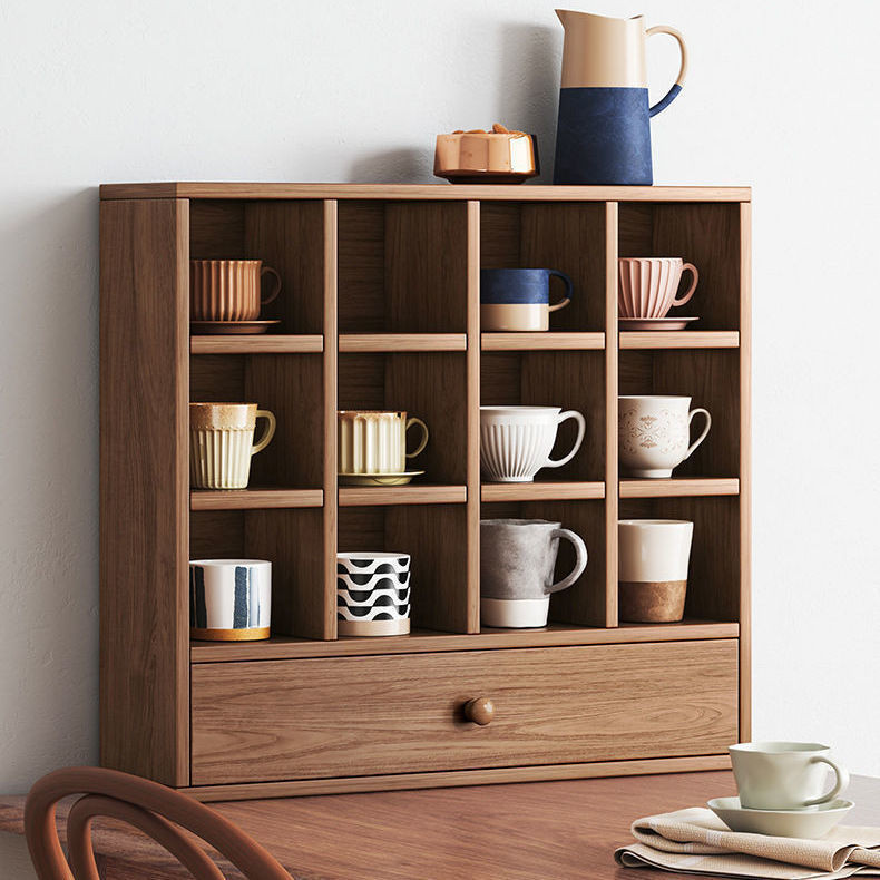 Rak Pameran Kedai Grid Pemegang Cawan Kabinet Berbilang Harta Karun Set ...