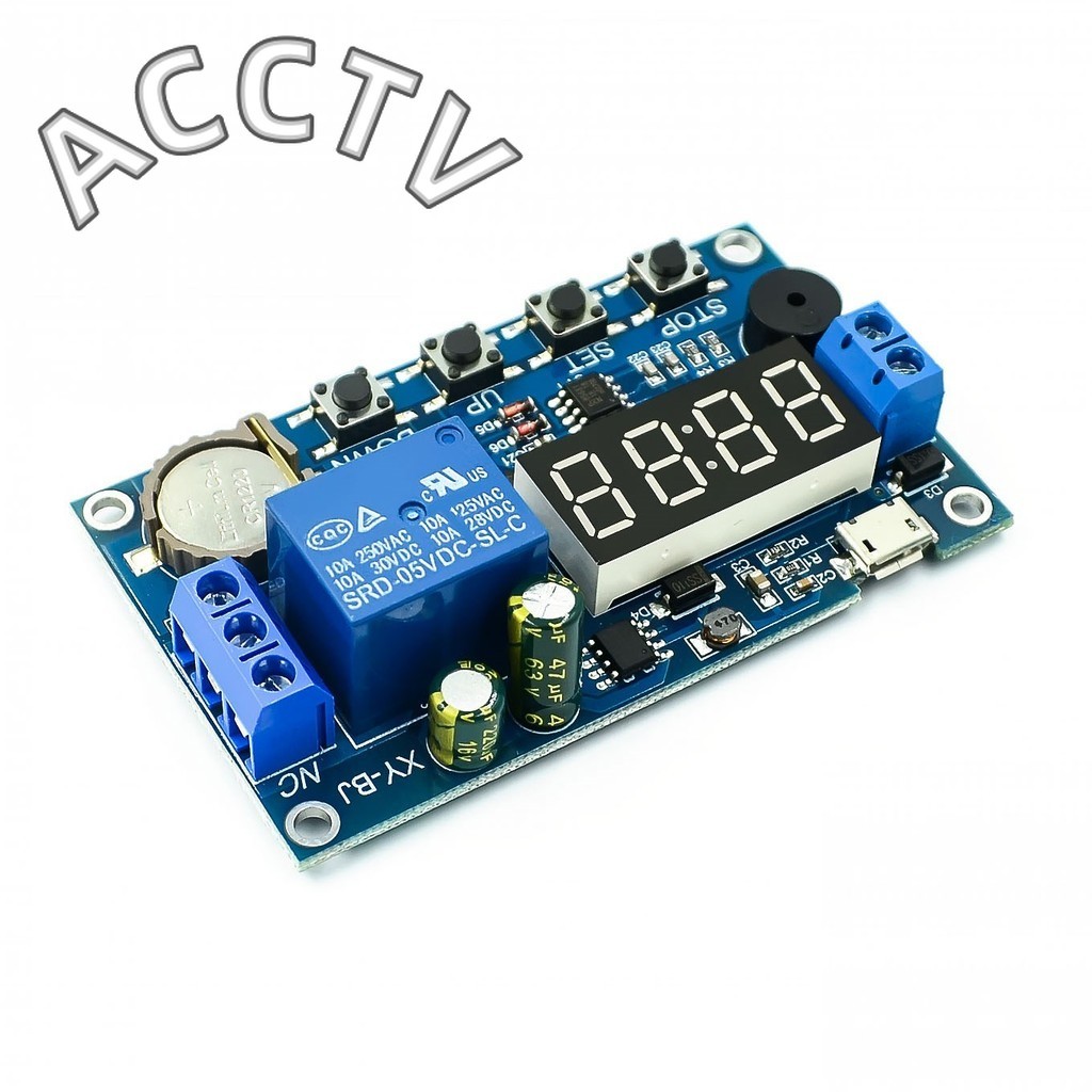 DC 5V Real time Timing Delay Timer Relay Module Switch Control Clock ...