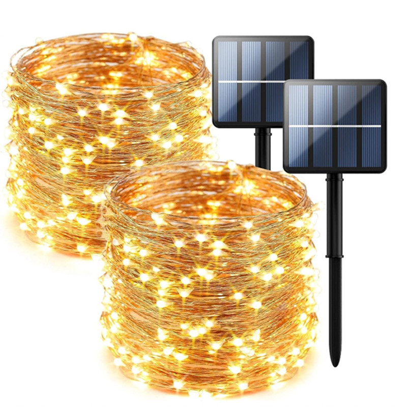 Solar Light String Decoration Outdoor Fairy Lights Waterproof Garden ...