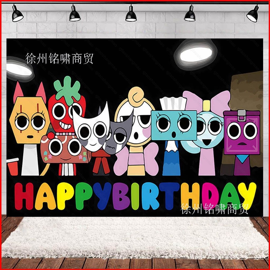 YTS Sprunki Theme decoration Celebrate birthday Party Photo Photography ...