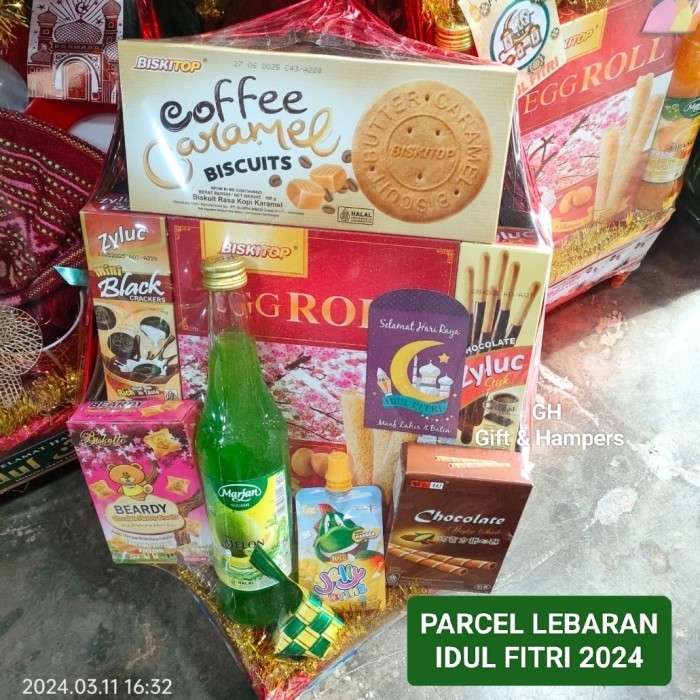 Parcel Lebaran idul fitri beautiful souvenir hampers / Parcel Snacks ...