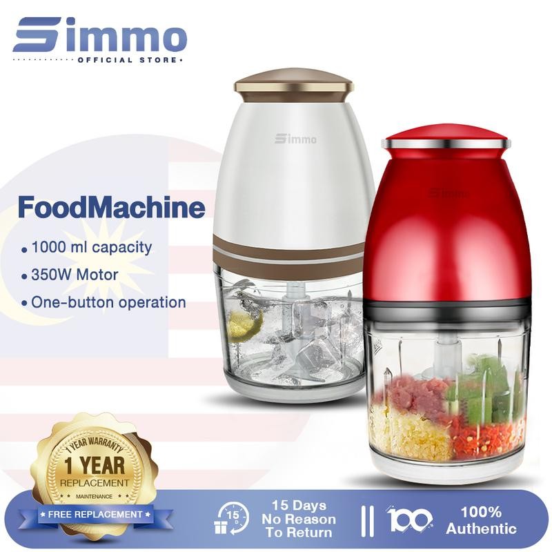 SIMMO Blender Grinder 350W 1000mL Electric Capsule Chopper Food Blender Mixer Pengisar Daging ...