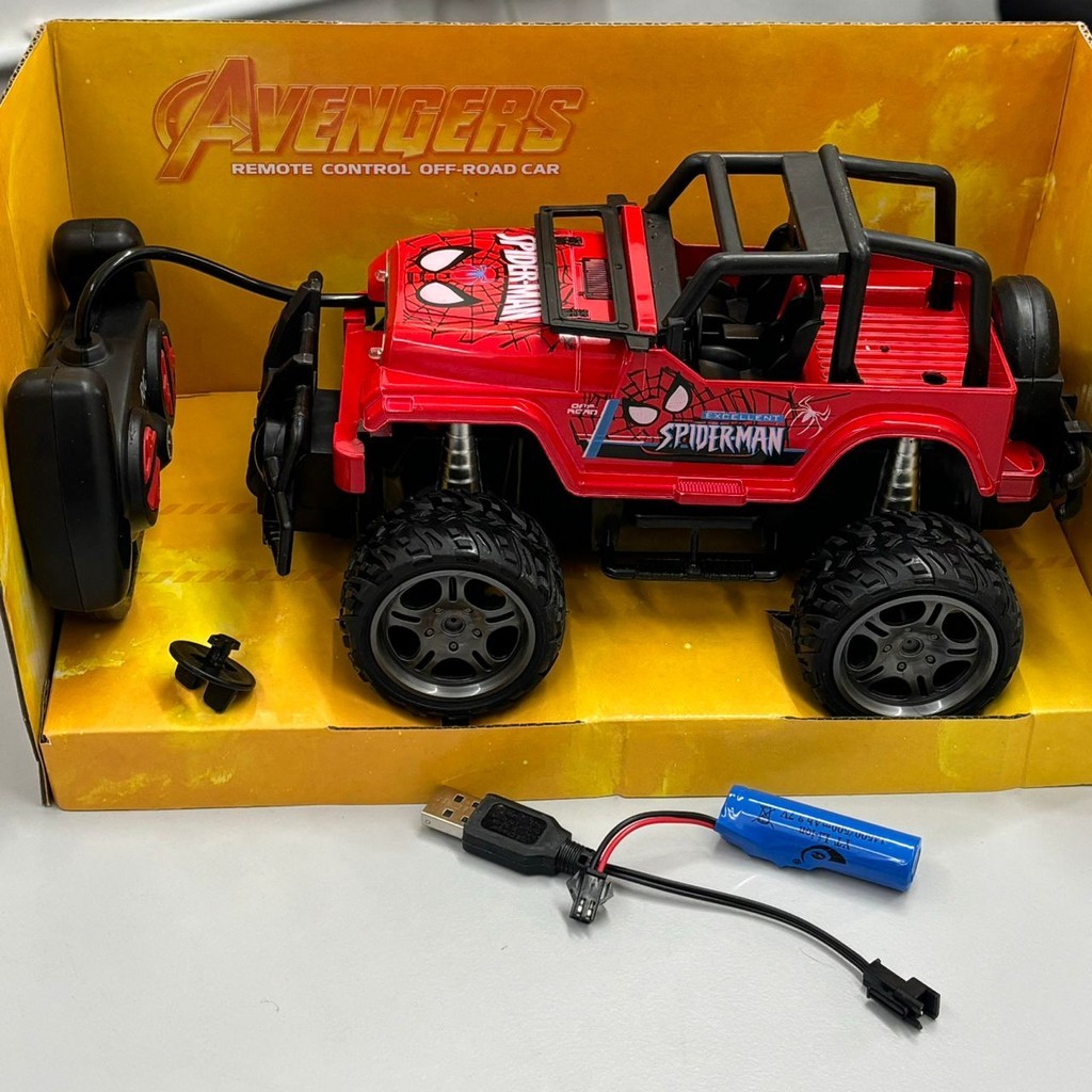Spiderman Remote Control Car Kereta Control Spider Avengers | Shopee ...