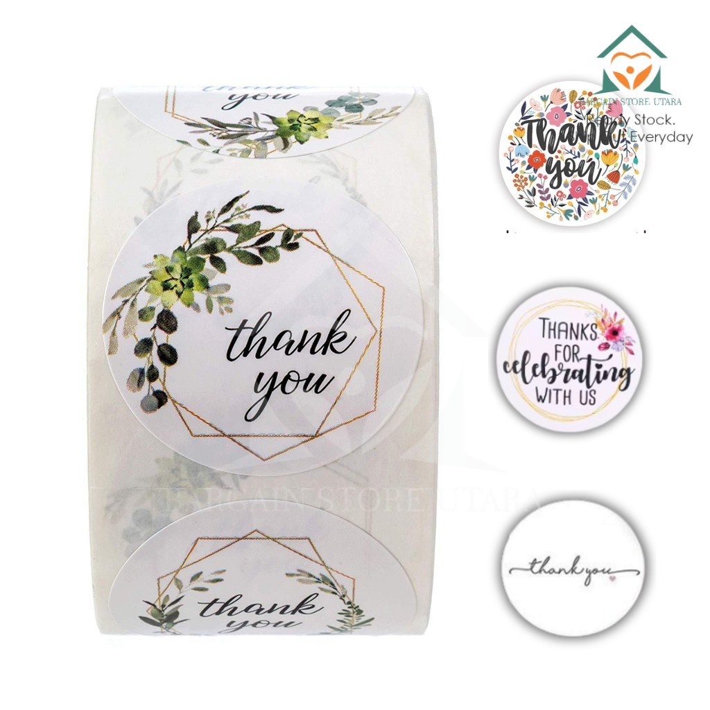 BSU Sticker Doorgift Terima Kasih Wedding Label Thank You For Order ...