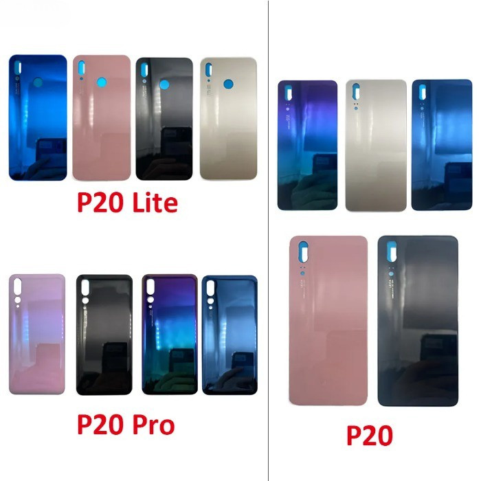 For Huawei P20 / P20 Pro / P20 Lite Battery Back Cover Glass Housing Case Rear Door Replacement ...