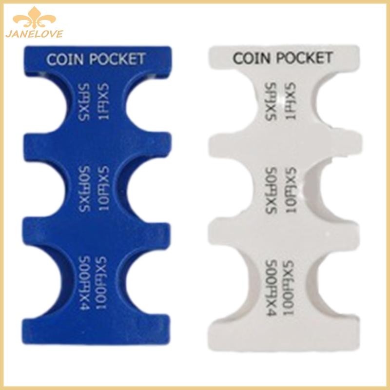 JL Playroom Clear Stackable Coin Storage Box with Dividers and Building ...
